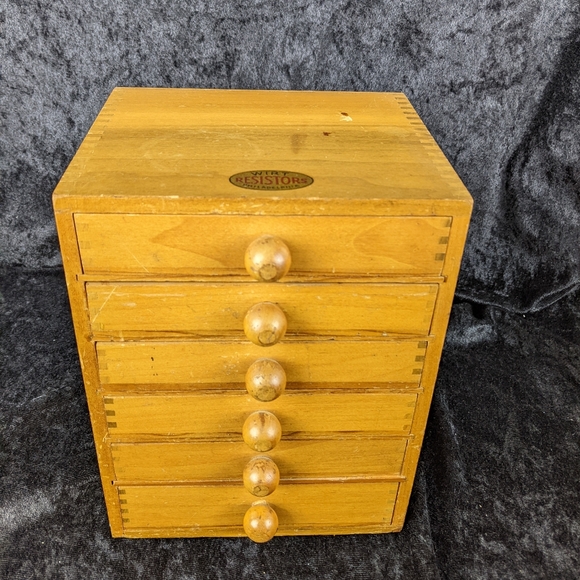Storage & Organization | Vintage Wirt Resistors Machinist Small Wood ...